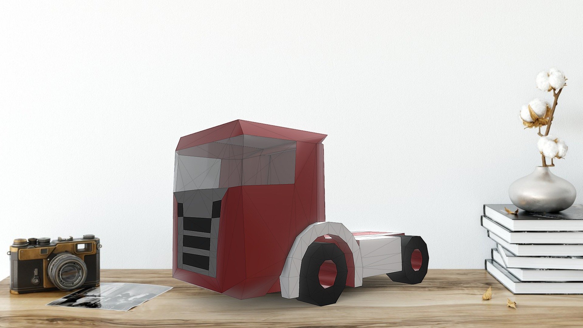 Truck 3D Papercraft - 3D model by Sofsdesigns [29baad1] - Sketchfab