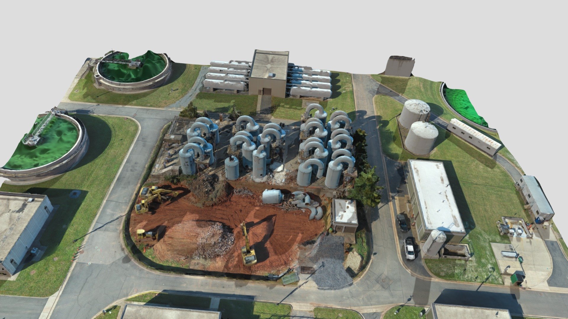 Water Processing Plant - 3D model by luisawinters [29bd387] - Sketchfab