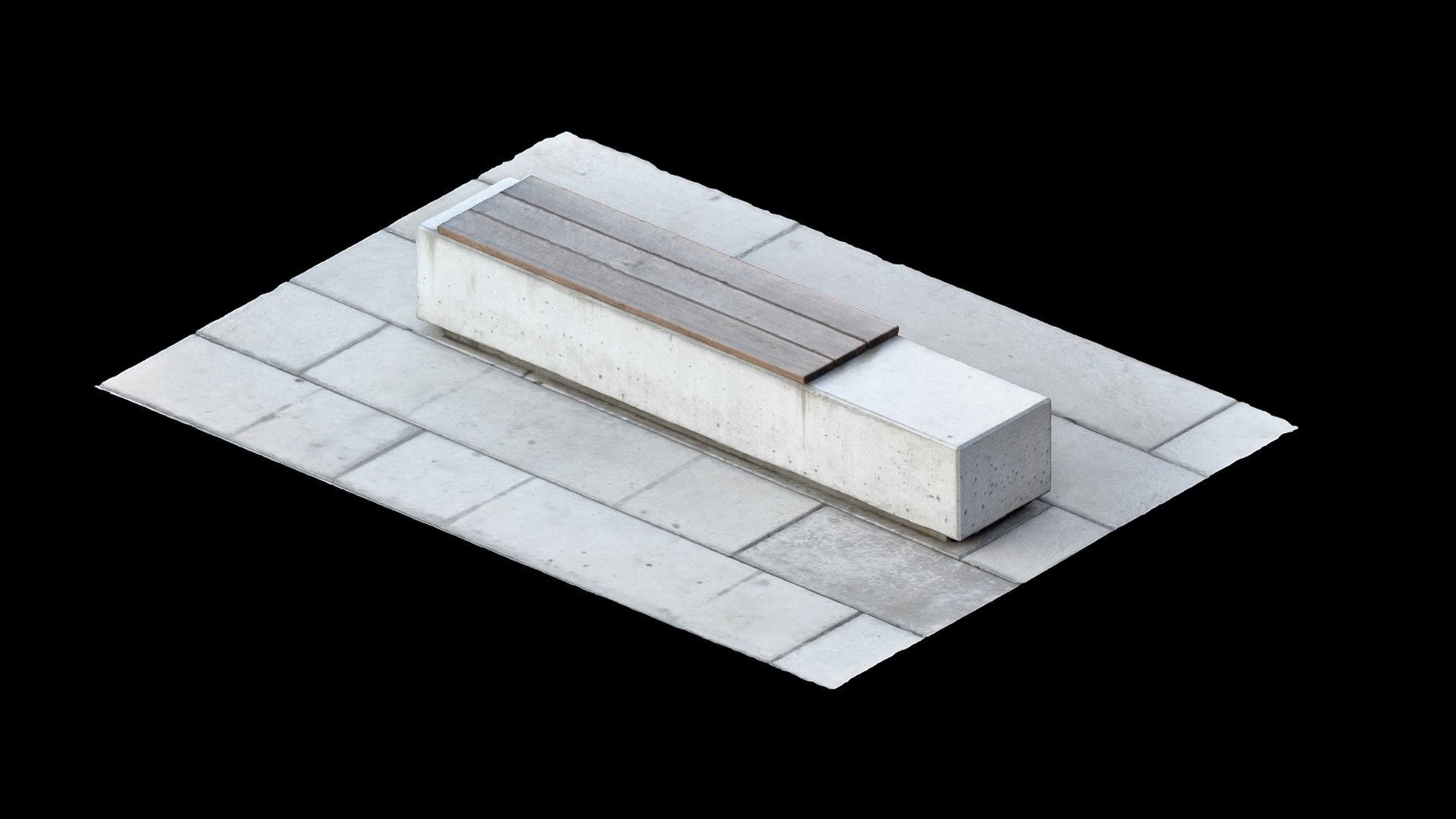 Concrete Bench - Download Free 3D model by Marcin Lubecki (@Lubus ...