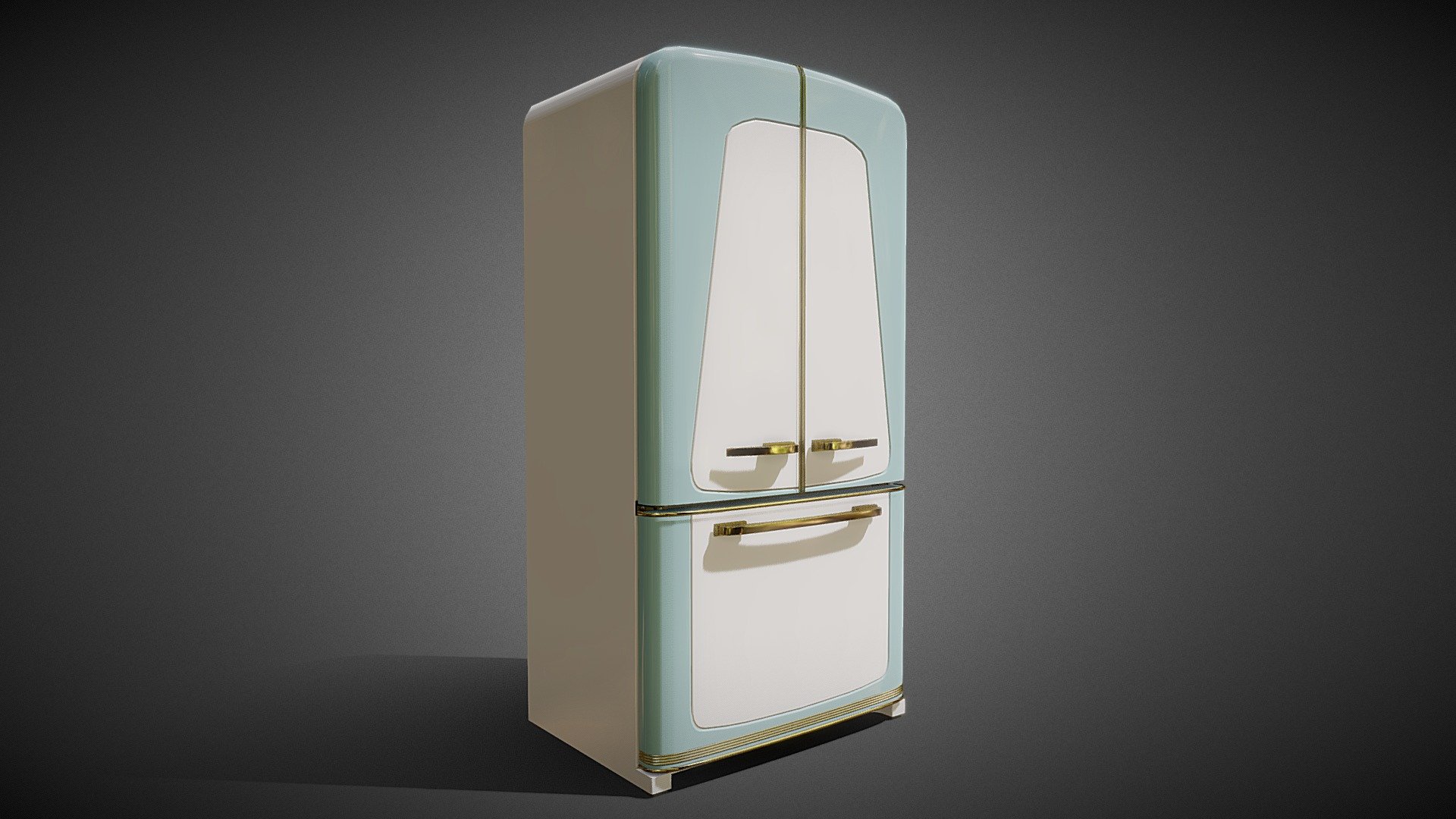 Retro Style Fridge - Game Model - Buy Royalty Free 3D model by Colin ...