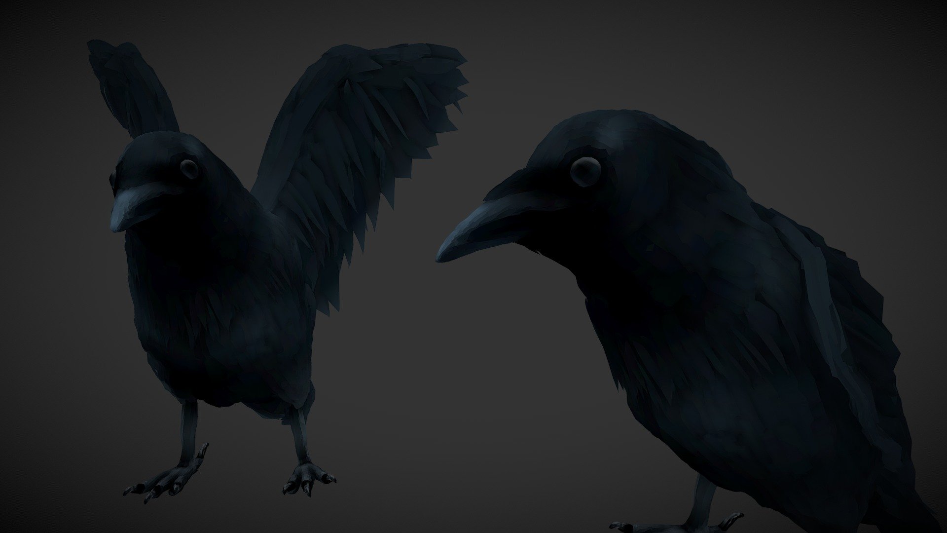 Crows - 3D model by Ranimate [29c3a0f] - Sketchfab