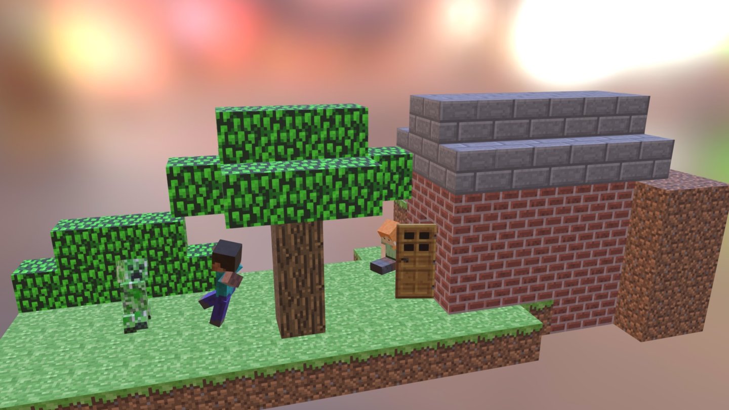 Minecraft - 3D model by MarnixSteensma [29c4bb4] - Sketchfab