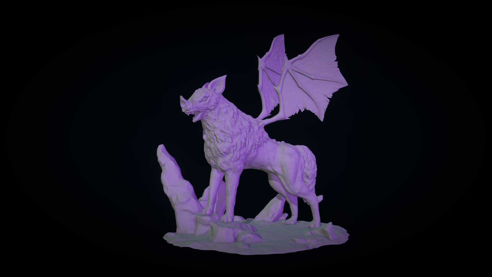 Batwolf 2 form - 3D model by Mary_247hard [29c5ec3] - Sketchfab