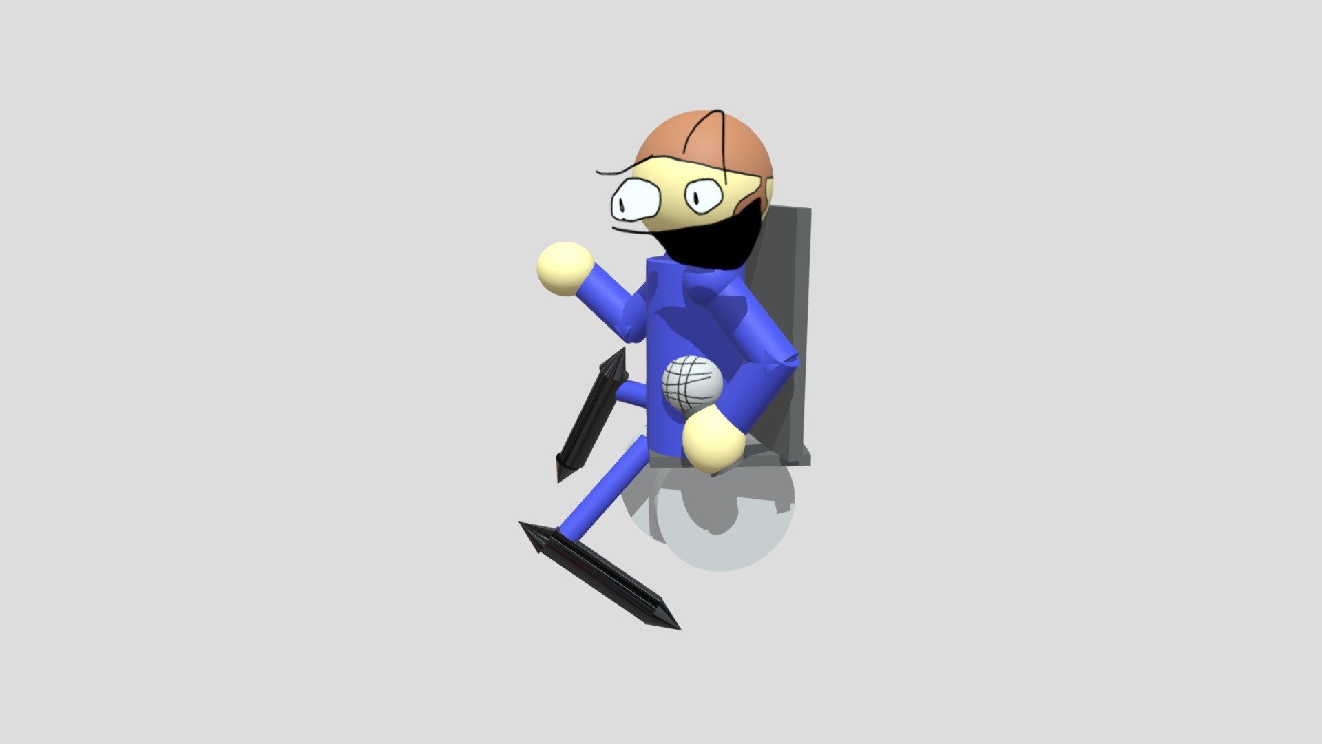 3D 2D Dave - Download Free 3D model by archcoolhie [29c96fa] - Sketchfab