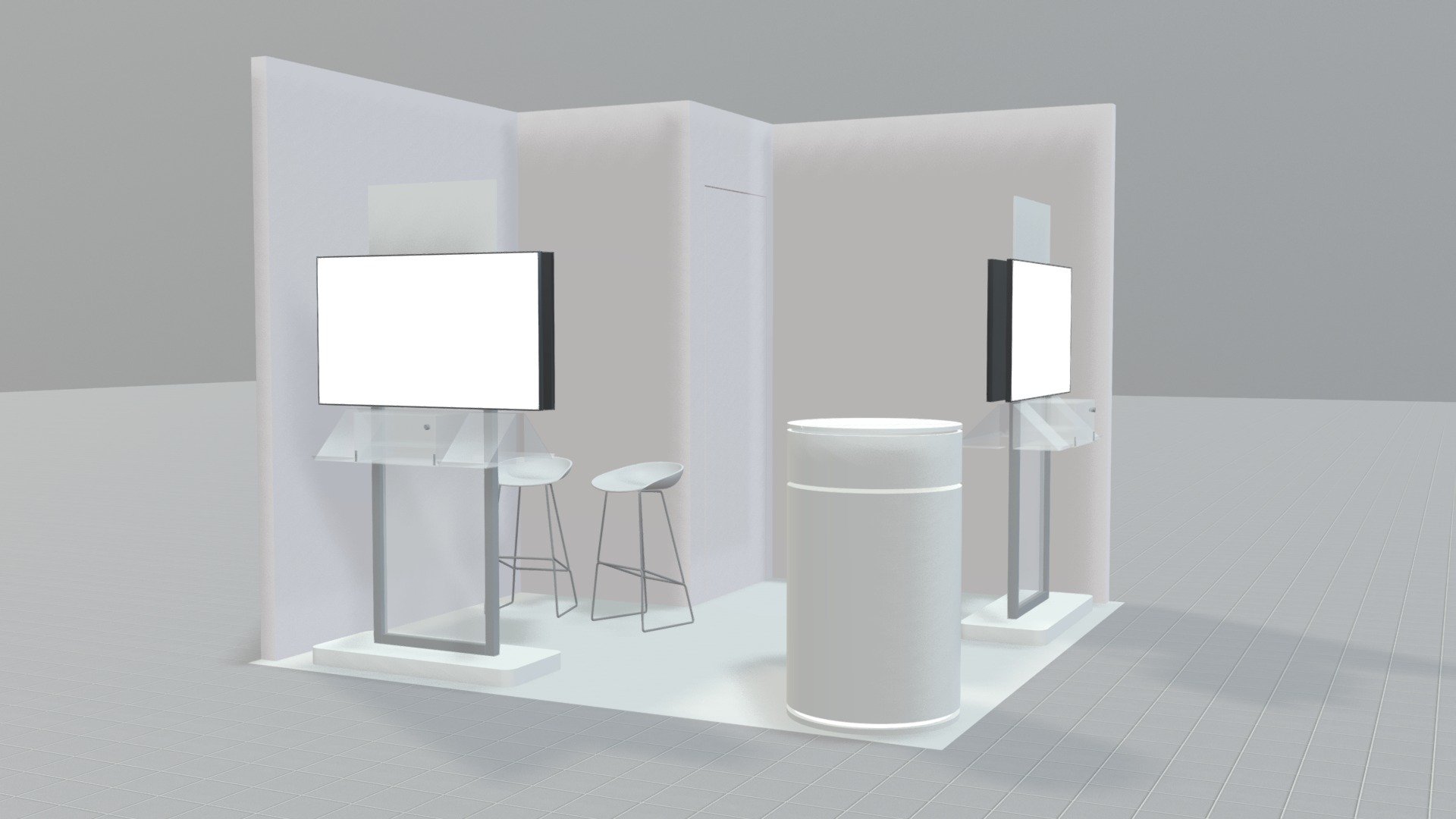 20 MOBILE SHOP INDOOR 3 x 3mt - 3D model by RM Milano (@rmmilano ...