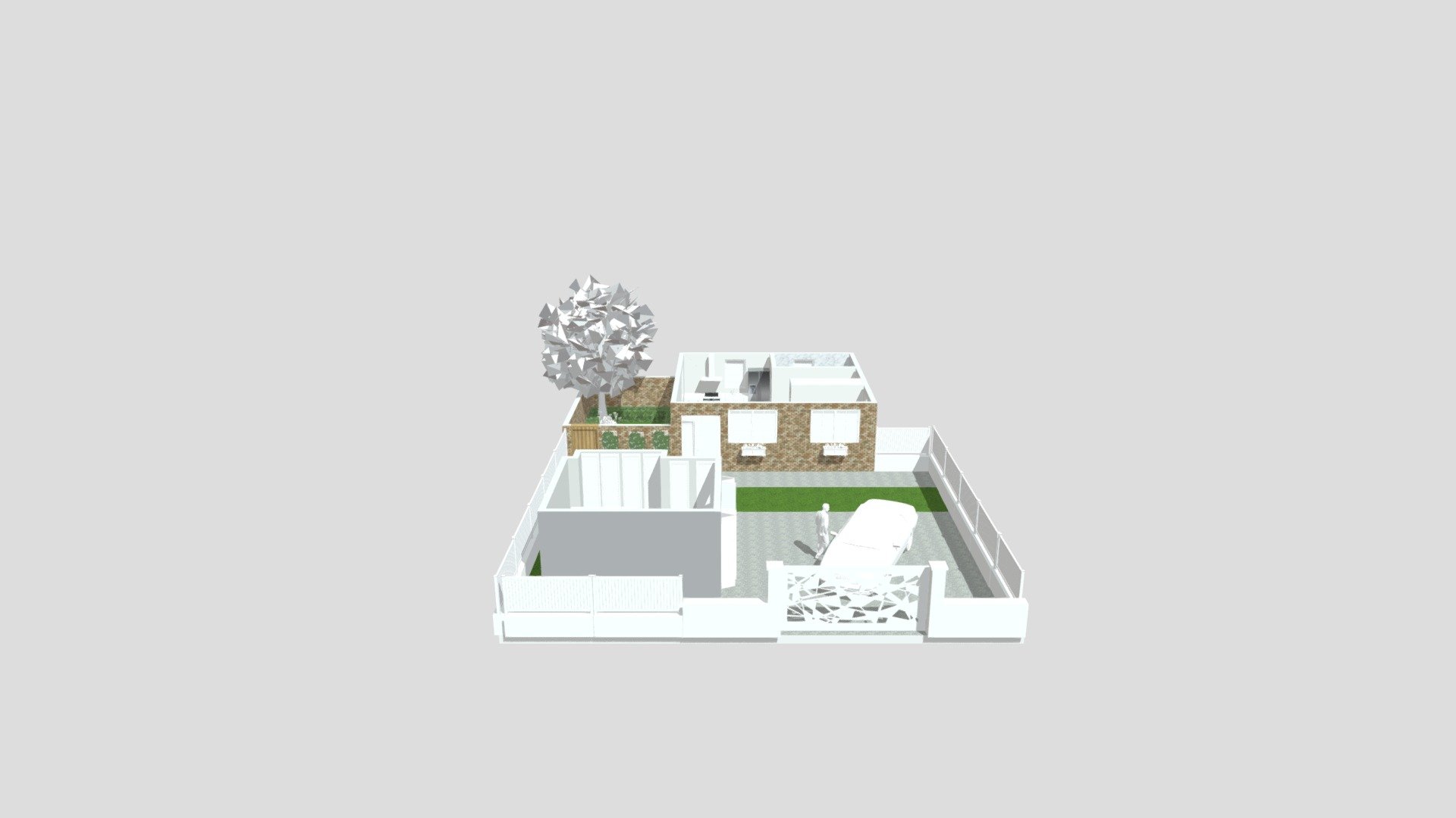 Small studio - Download Free 3D model by Home Design 3D (@homedesign3d ...