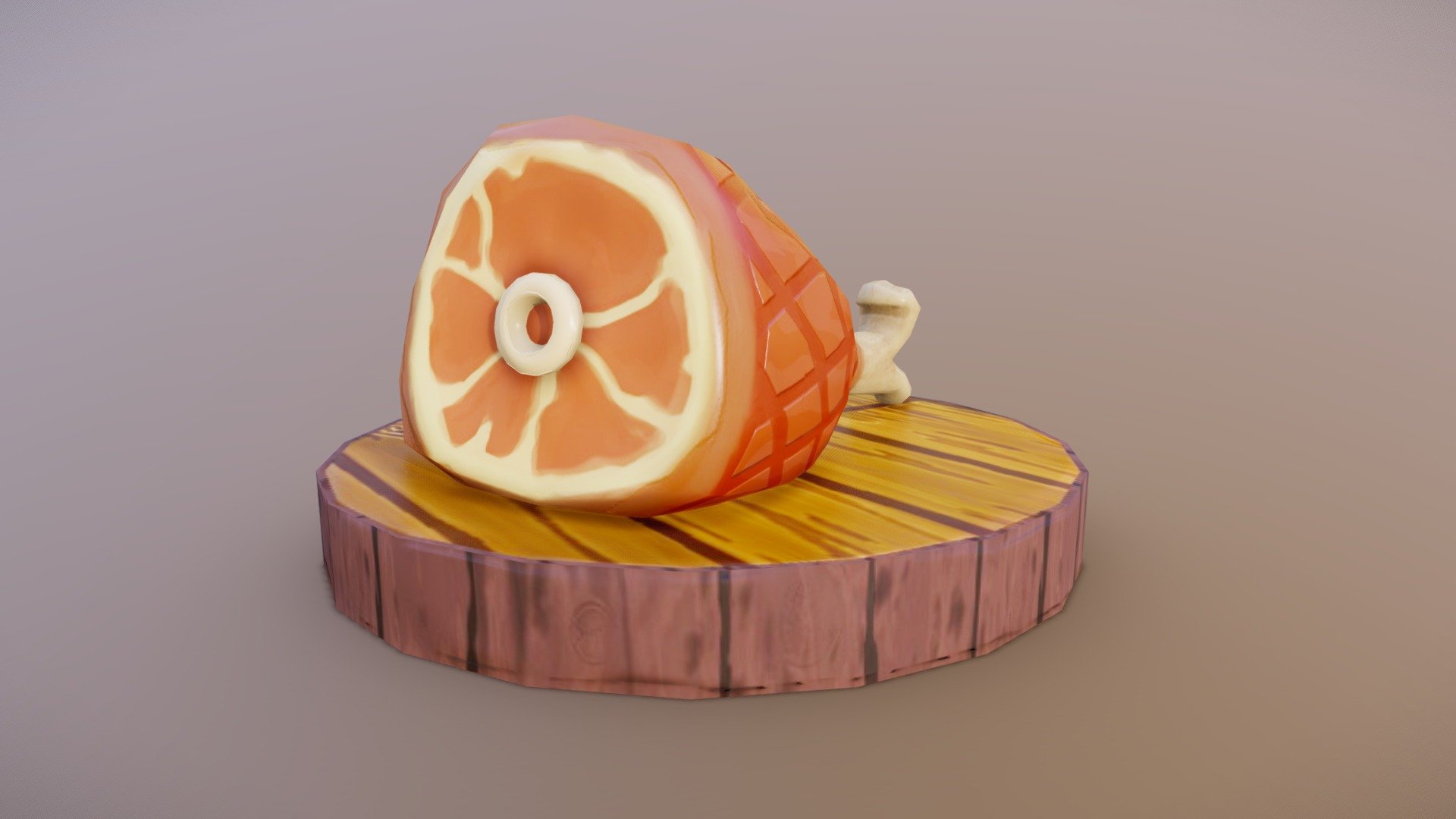 Stylized Ham! - 3D model by Besk.art [29cb190] - Sketchfab