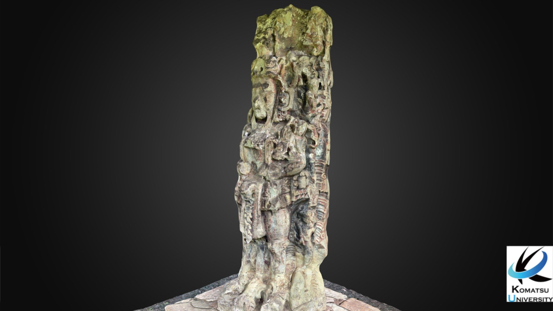 Stela F, Copan, Honduras - Download Free 3D model by komatsu.ngas ...