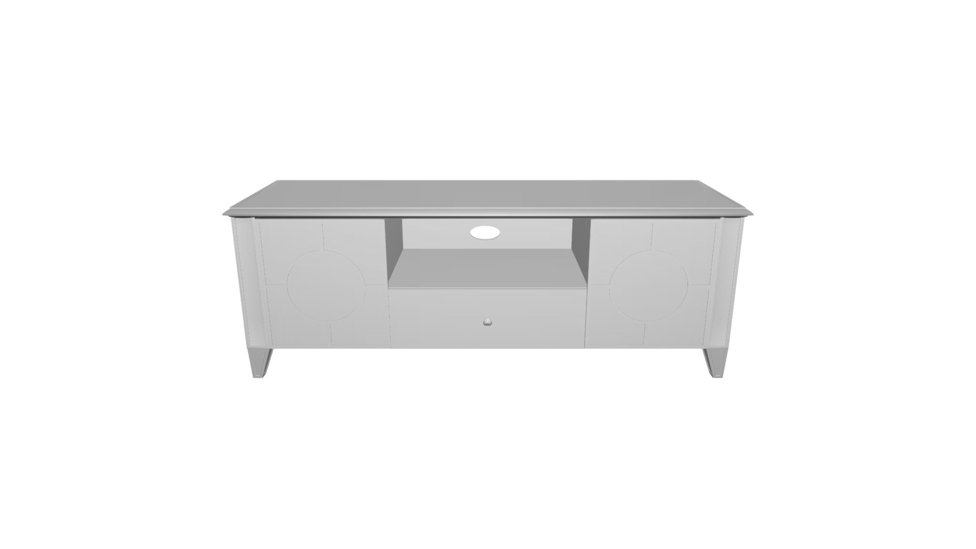 Тумба под телевизор зеркальная 150x46 см - 3D model by dg-home.ru ...