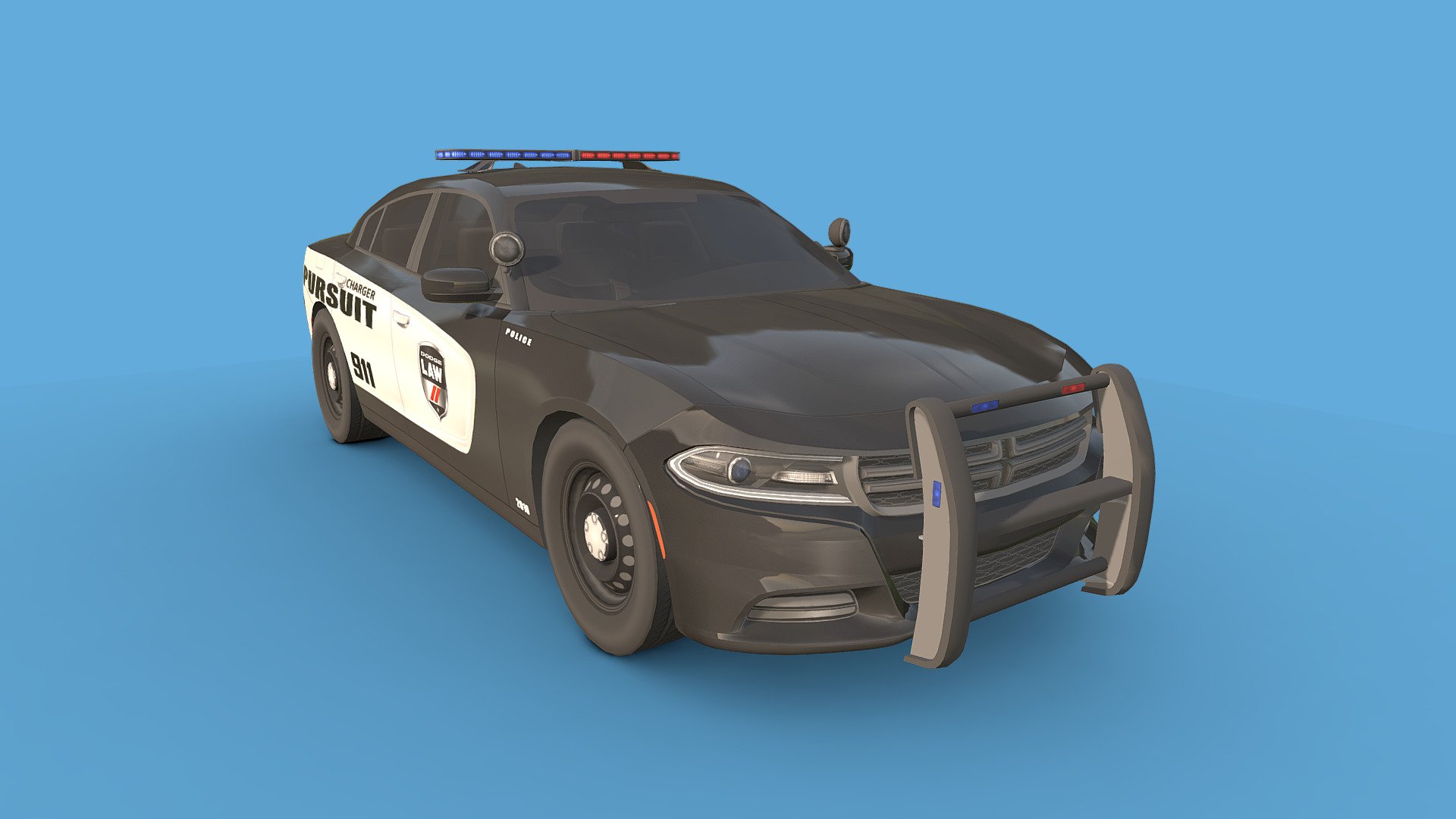 Dodge Charger 2015 Police - 3D model by Sidra (@Sidramax) [29d20bc ...