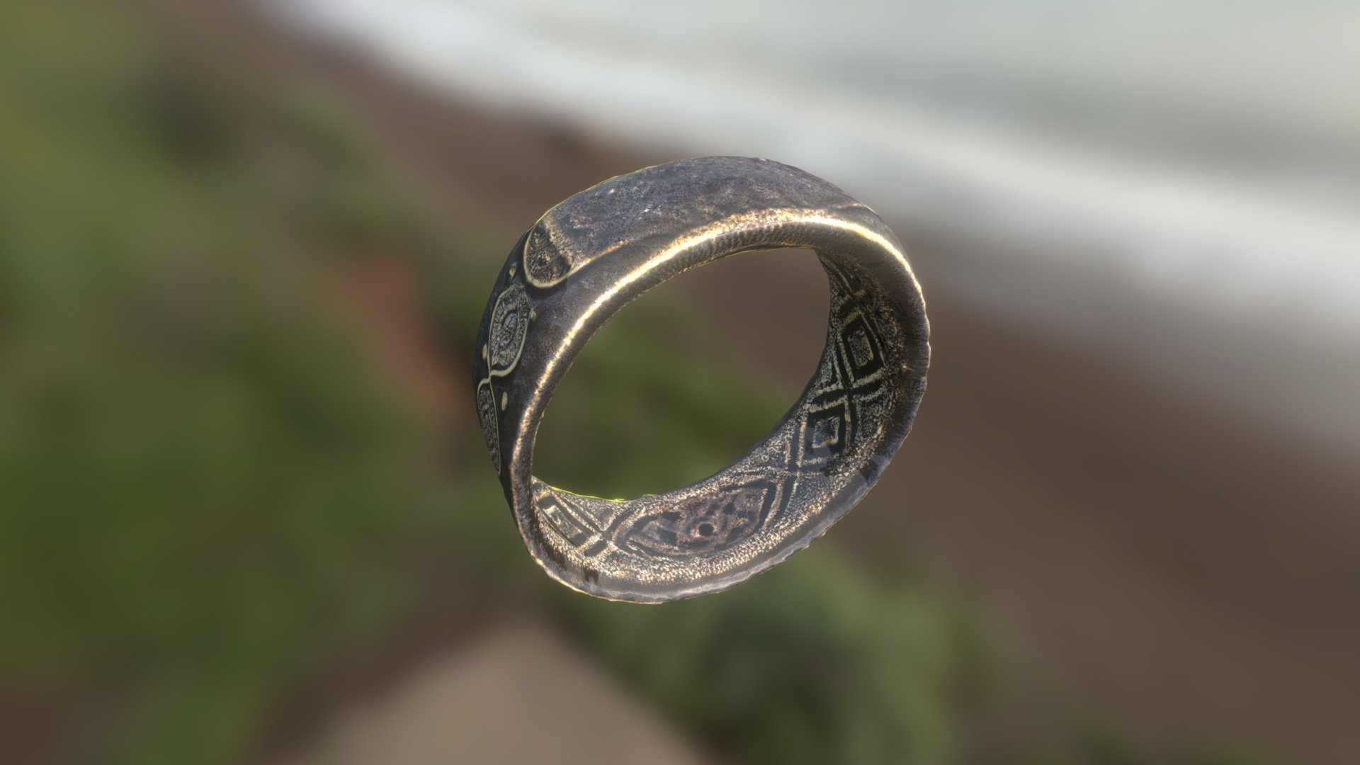 Ornate Stone Ring - Download Free 3D model by urbanmasque [29d704a] - Sketchfab