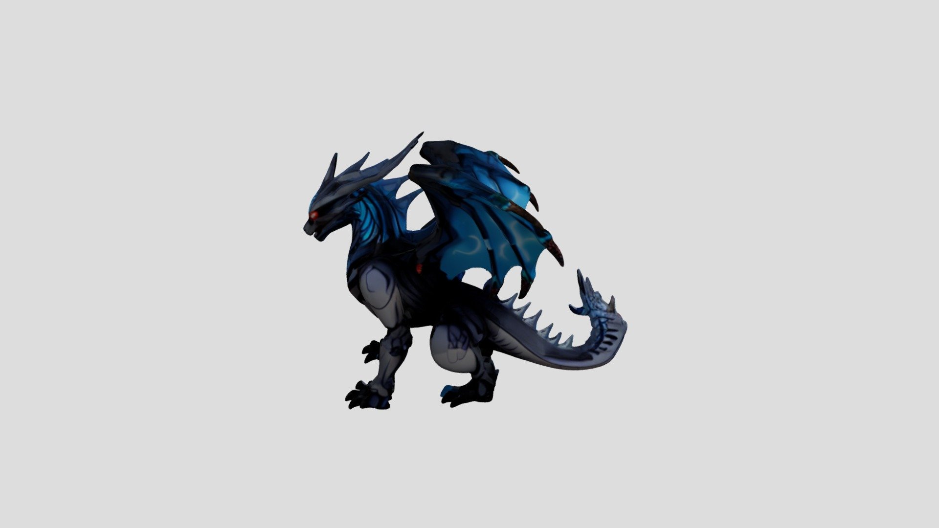Cybernetic Dragon 3D Model - 3D model by HAtem009 [29d83dd] - Sketchfab