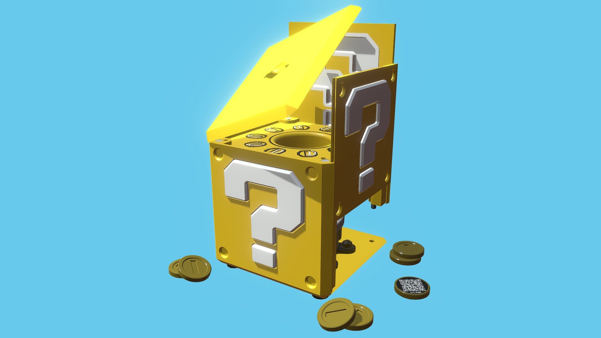 3D Printed Super Mario ? Block - 3D model by Hansen Design ...