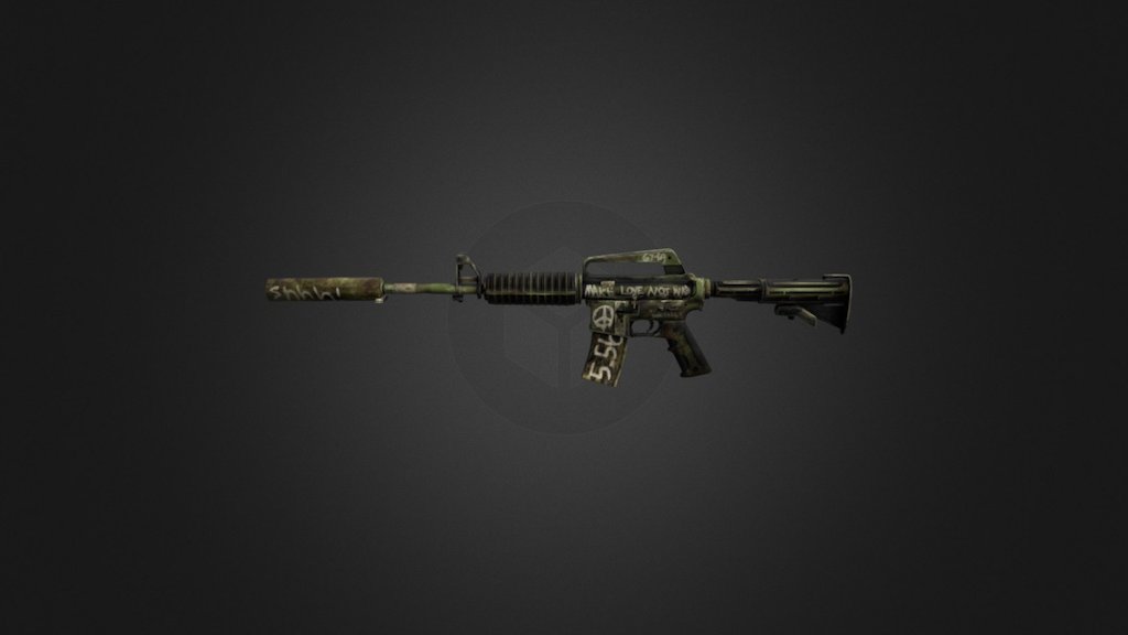 M4A1-S | Flashback - 3D model by krakencommunity [29e566b] - Sketchfab