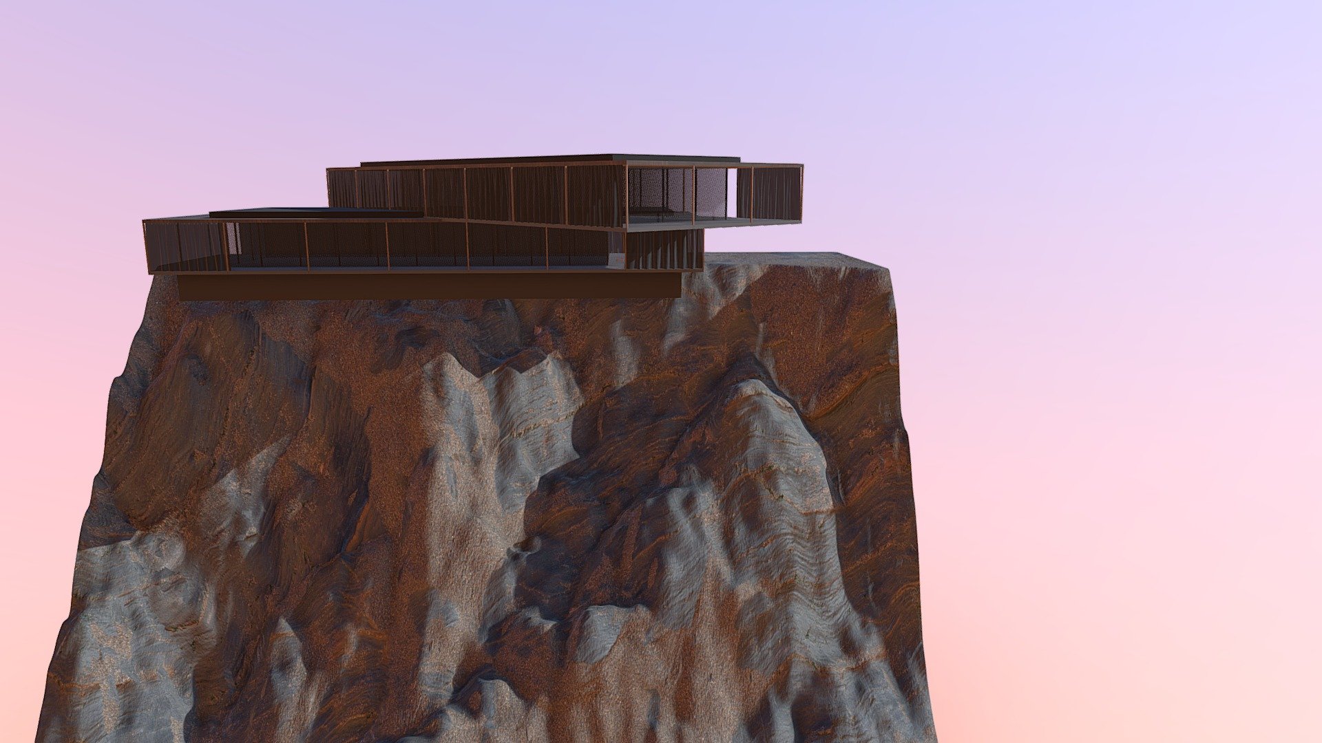Cliff house - Download Free 3D model by M.A (@Jaideep.Malampati ...
