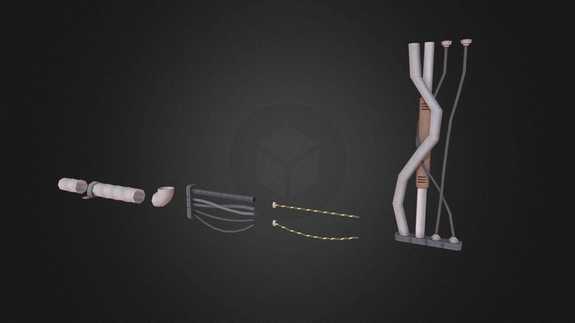 Modular Wall and Ceiling Props - 3D model by Graham (@graham3d ...