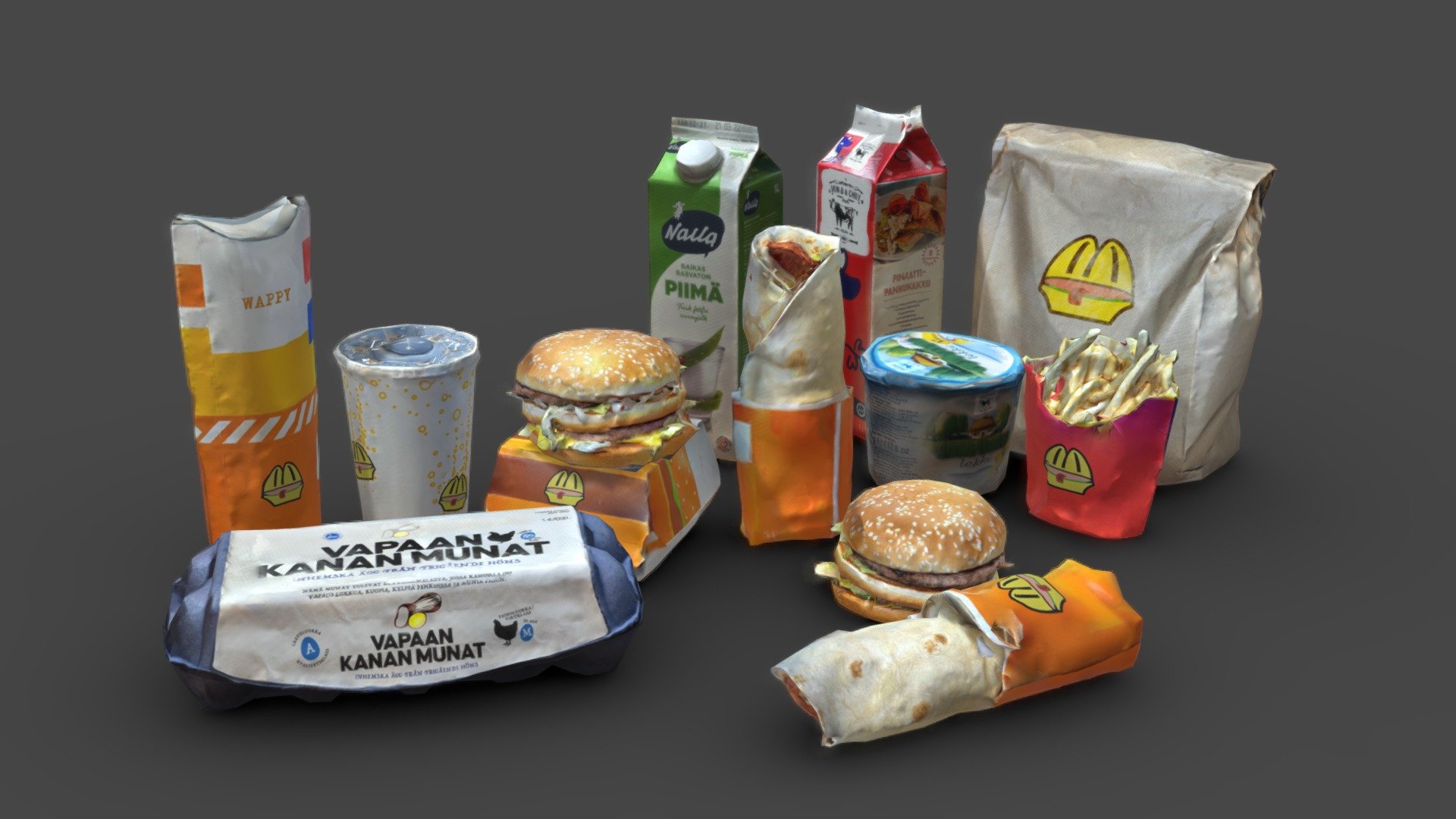 Food Pack - Download Free 3D model by Evan (@Evanz) [29e7fe8] - Sketchfab