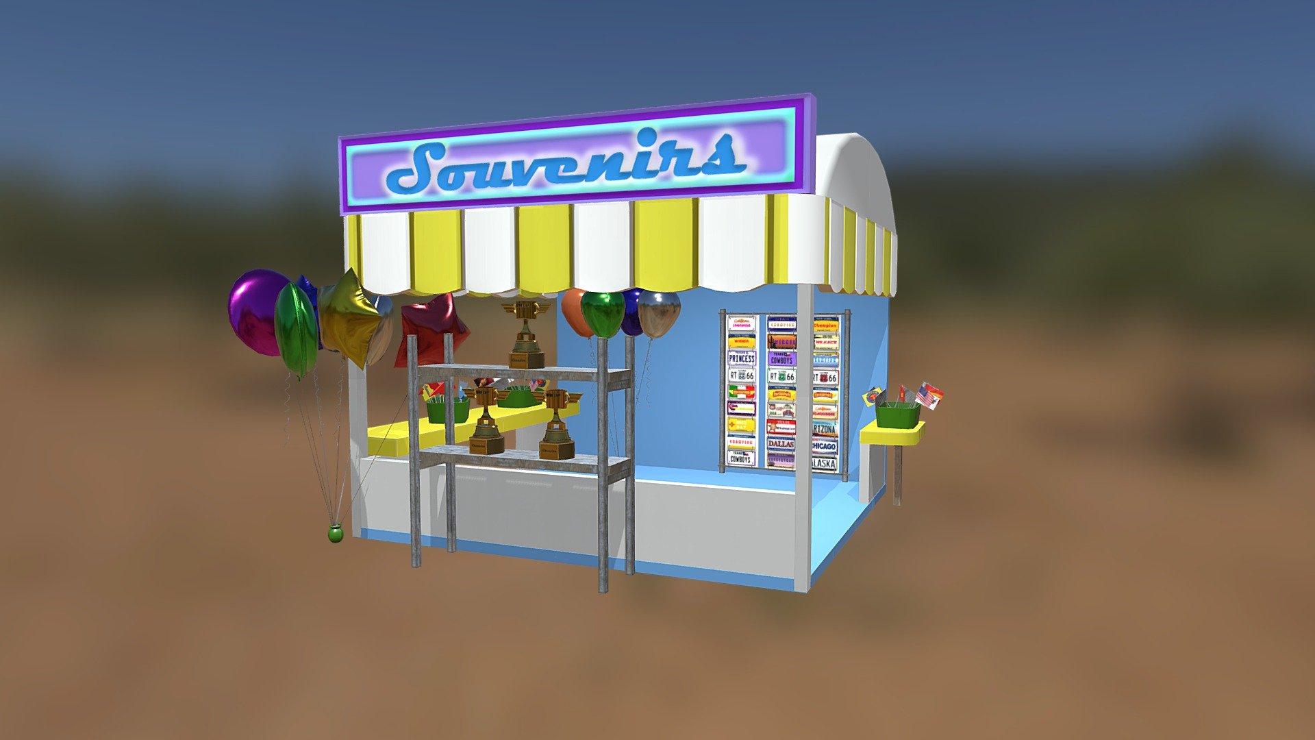Souvenirs_shop - Download Free 3D model by fox_amelie [29ec8c7] - Sketchfab