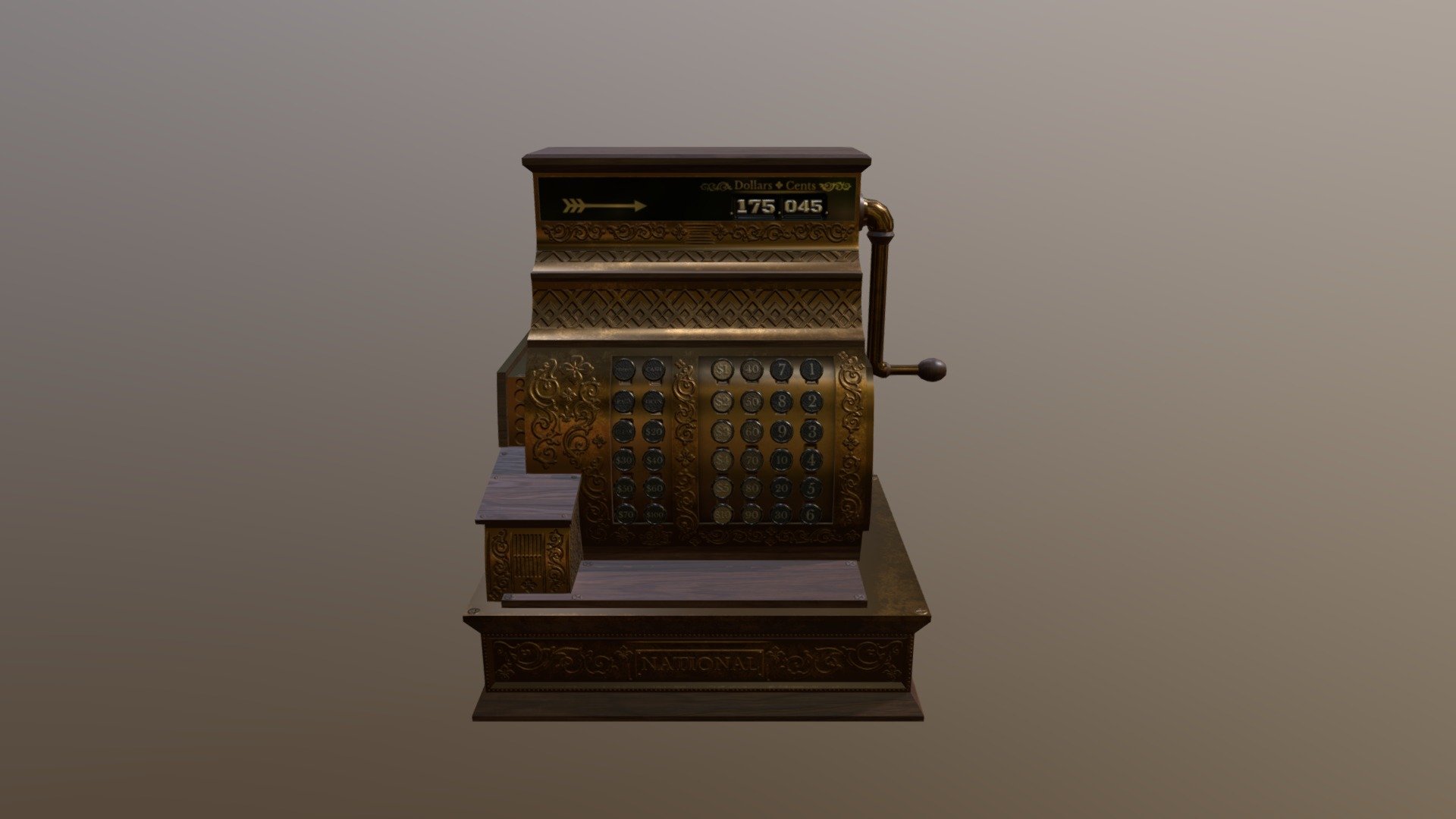 Western Cash Register - 3D model by sasperson [29f10c6] - Sketchfab