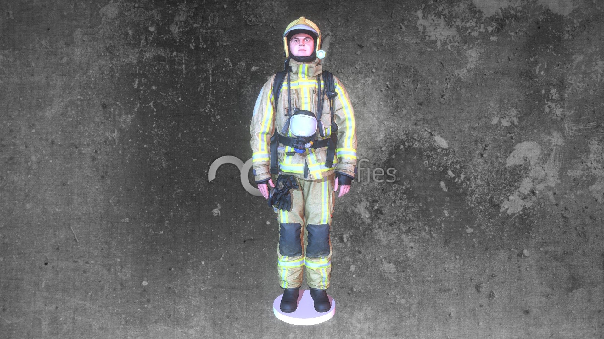 Firefighter - 3D model by Capturing Dimensions (@stevenvanmulders ...