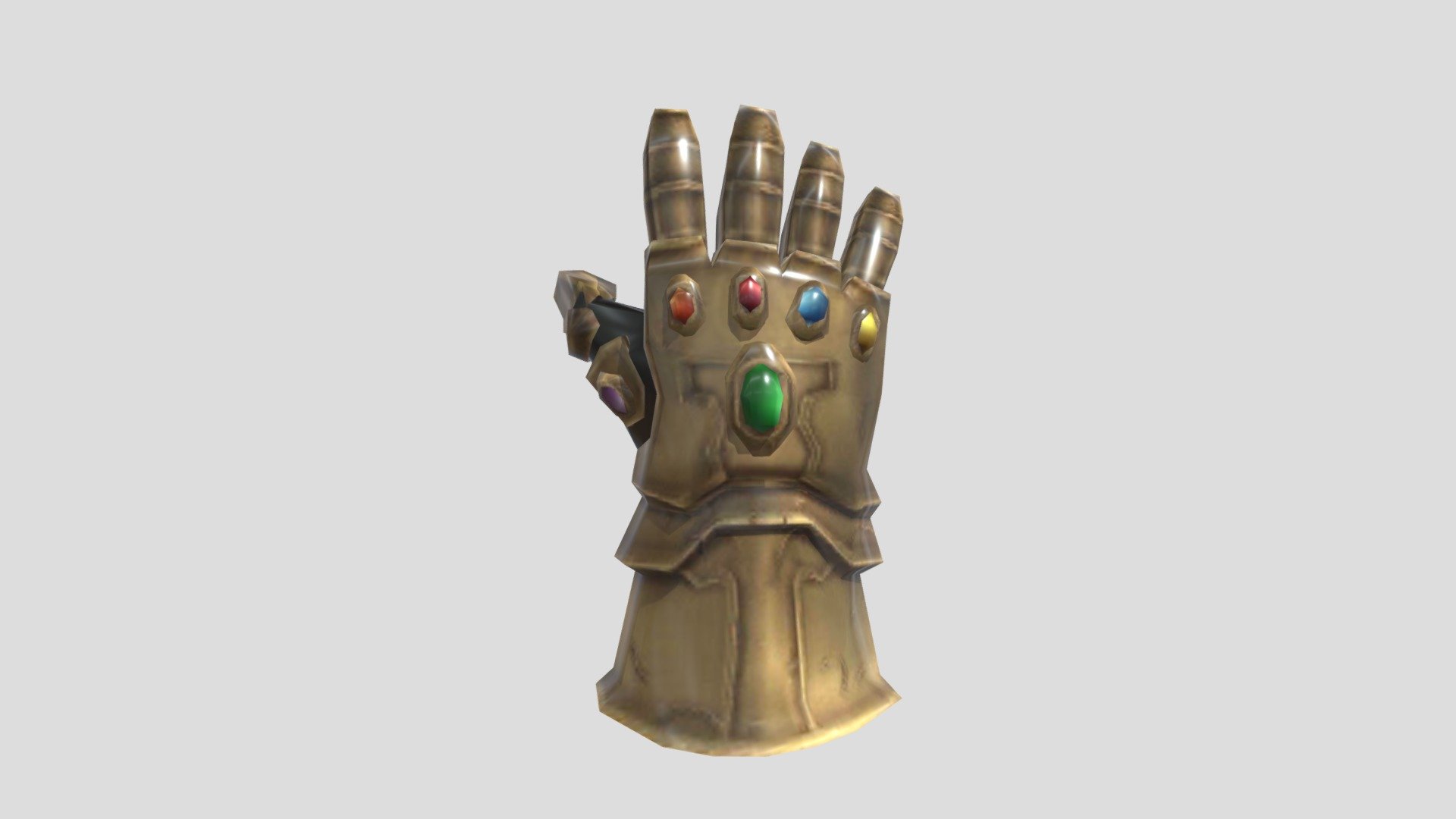 Infinity Gauntlet (Textured) (No Rig) - Download Free 3D model by 3D ...