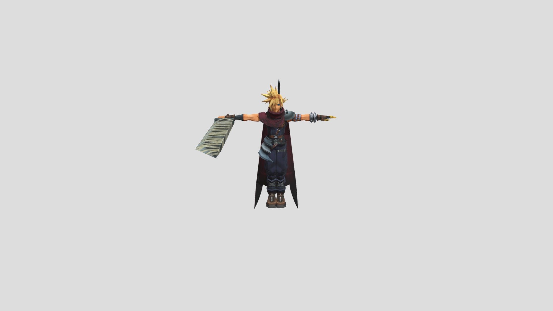 Kingdom Hearts Cloud - Download Free 3D model by Tigerar1 ...