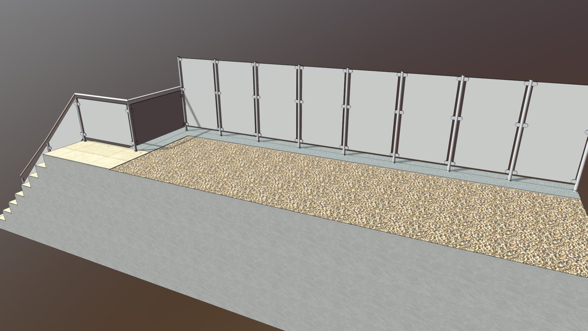 Customer 0196-A - Screen and Stairs - 3D model by Mr.Sparc [29f7c3a ...