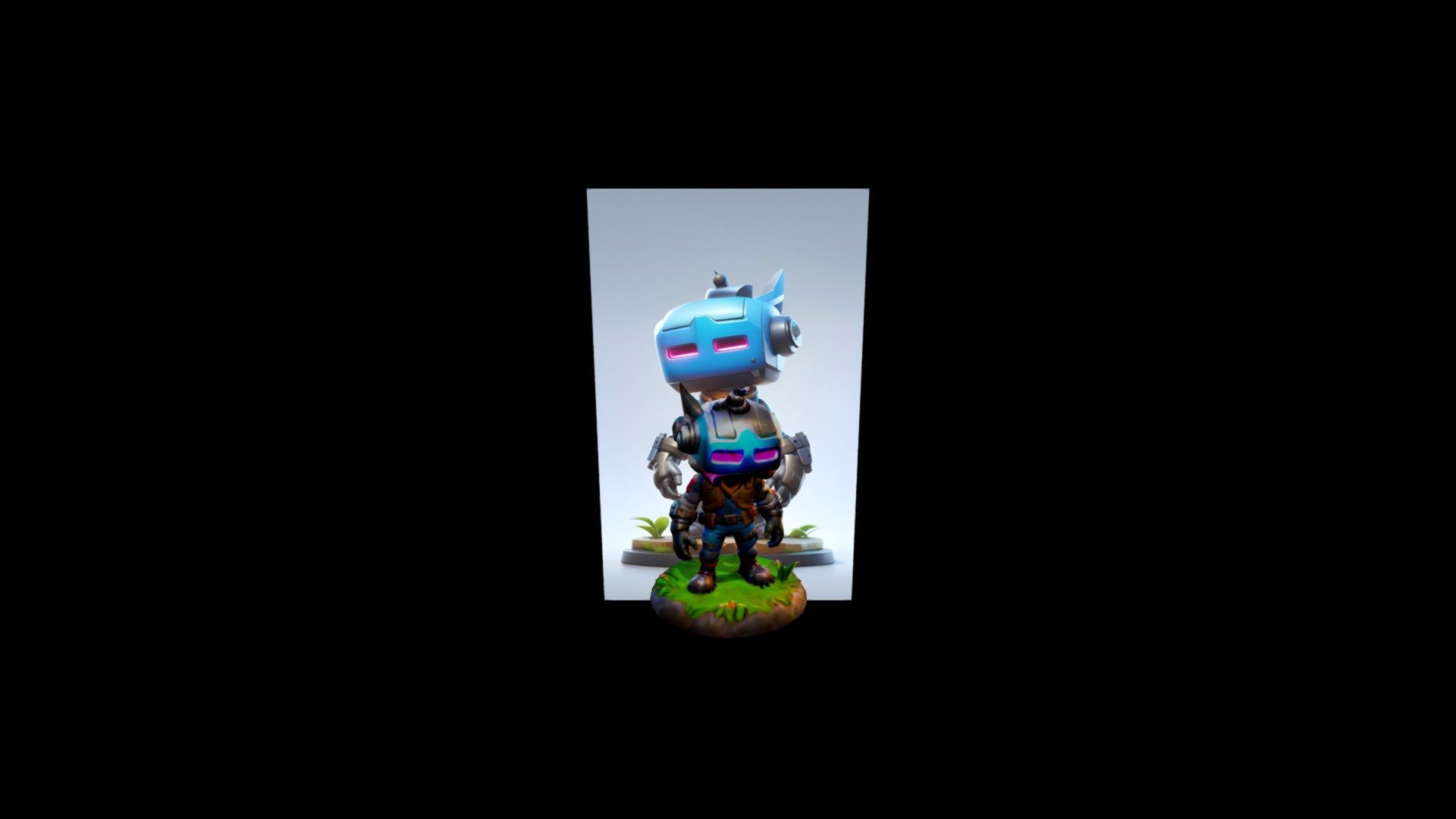The Blue Robot The Blue Robot is a small, - Download Free 3D model by ...