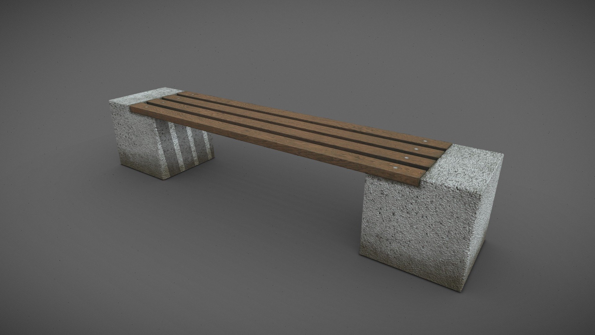 Bench 3 USSR (Game ready) - Download Free 3D model by Nikita Filimonov ...