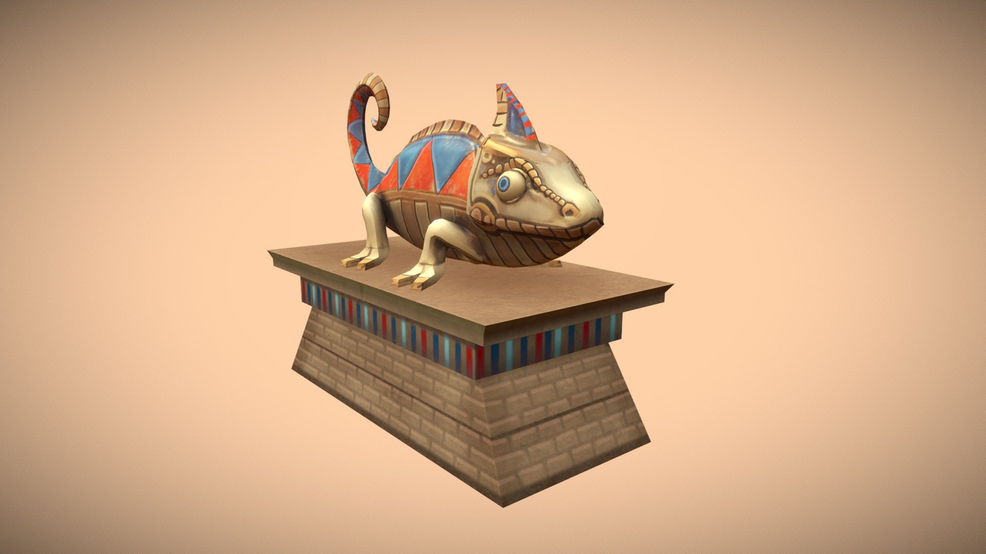Proptober Day 15: Wizard101 Krokotopia Statue - 3D model by Nicholas ...