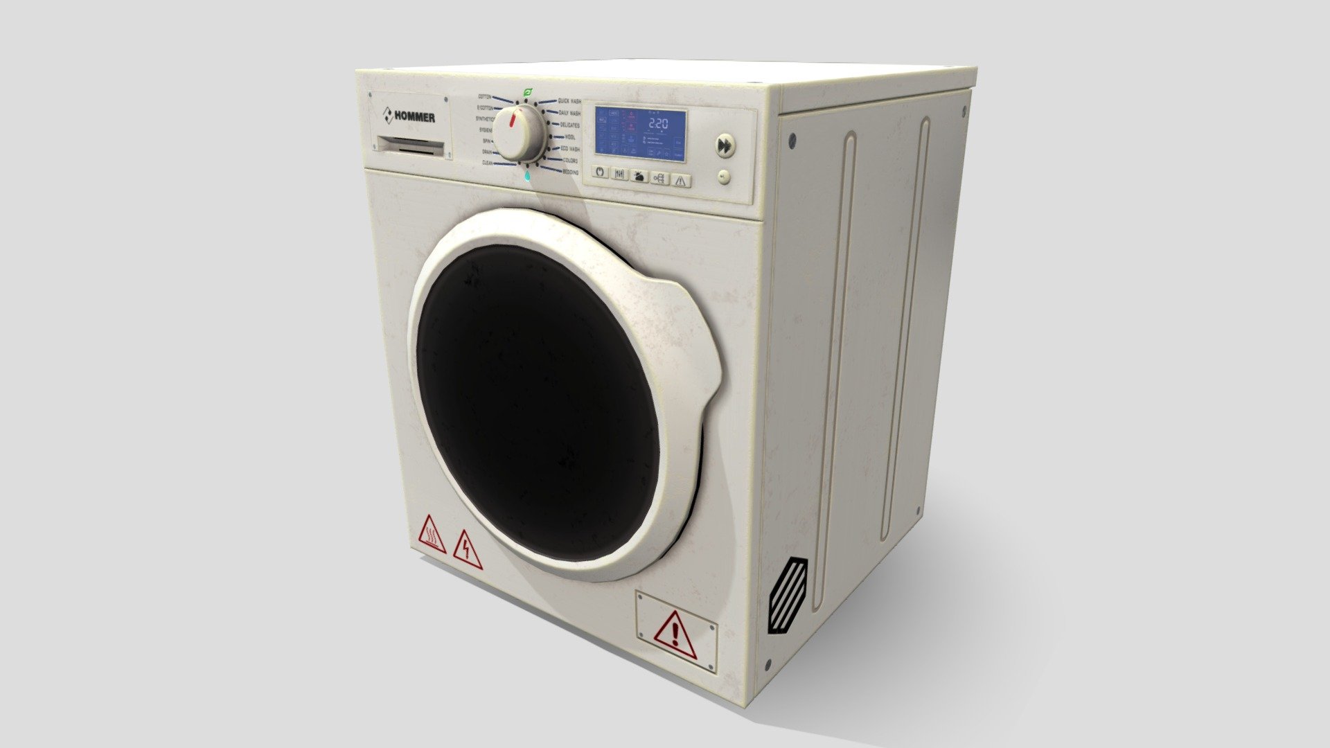 Game-Ready Low Poly Washing Machine - 3D model by Sabbir Ahmmed Shakil ...
