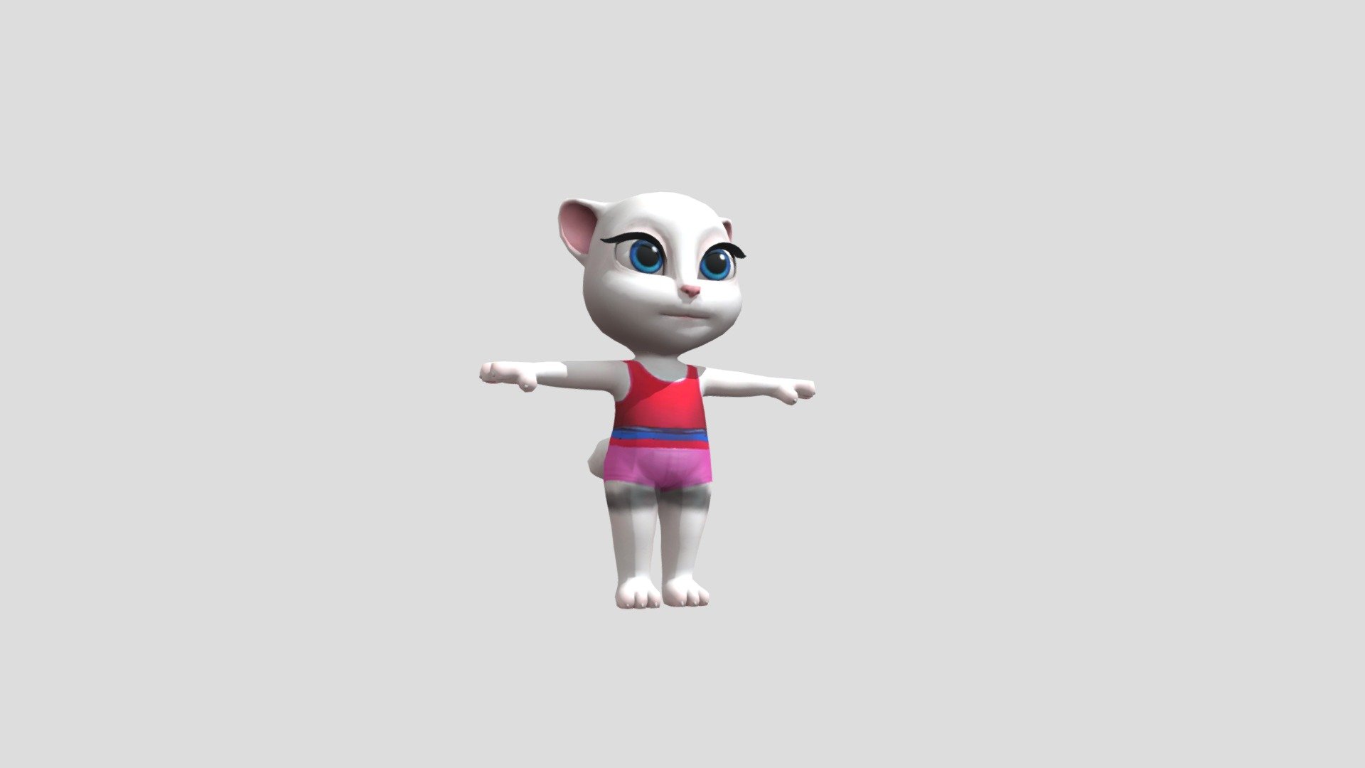 Talking Tom Bubble Shooter Angela - Download Free 3D model by ...