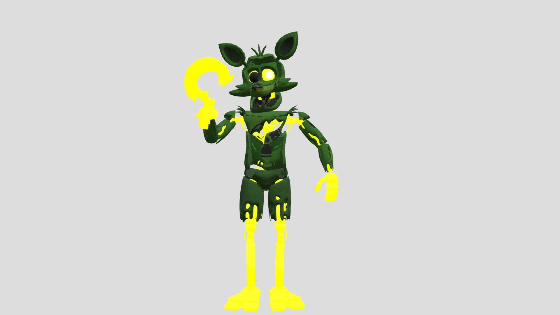 Radioactive Foxy with Foxy Animations - Download Free 3D model by ...
