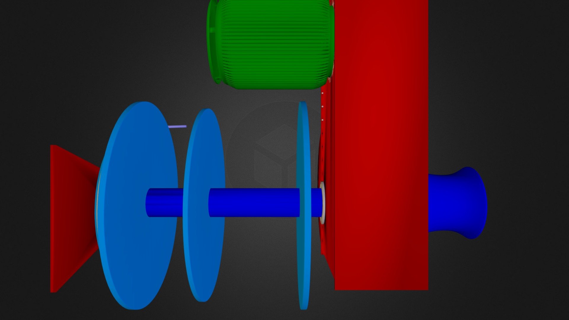 Gear box for mooring winch.ply - 3D model by ihasko [2Ldpp9q] - Sketchfab