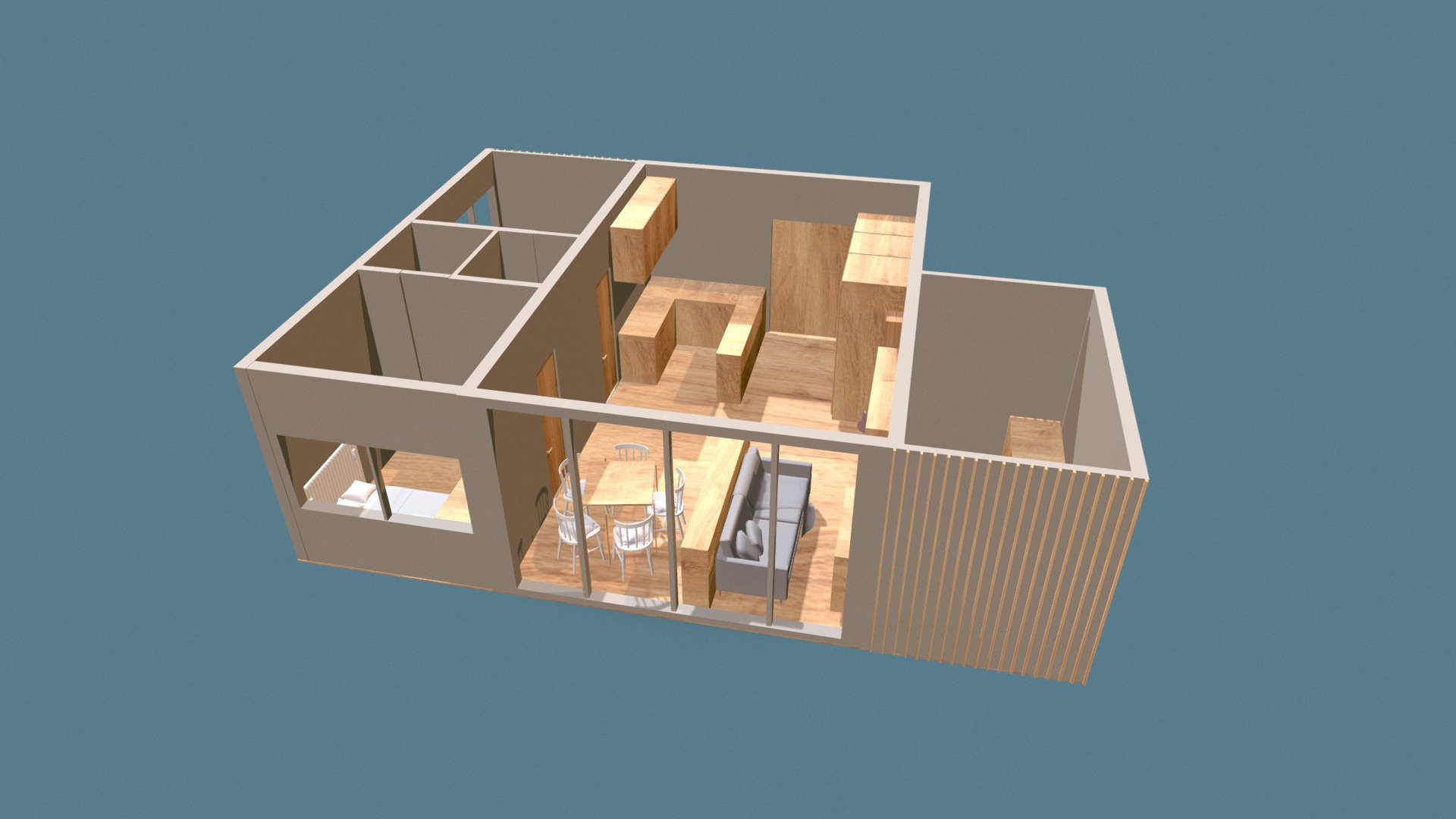 condo interior - 3D model by phiranpat.s [2a00cfb] - Sketchfab