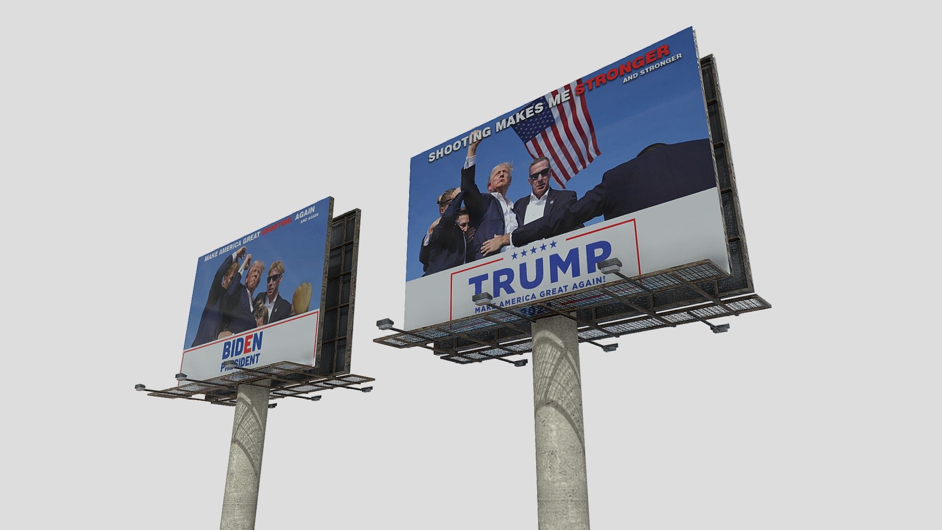 Trump & Biden Billboards - 3D model by Daniel (@goshaguy1) [2a0252e ...