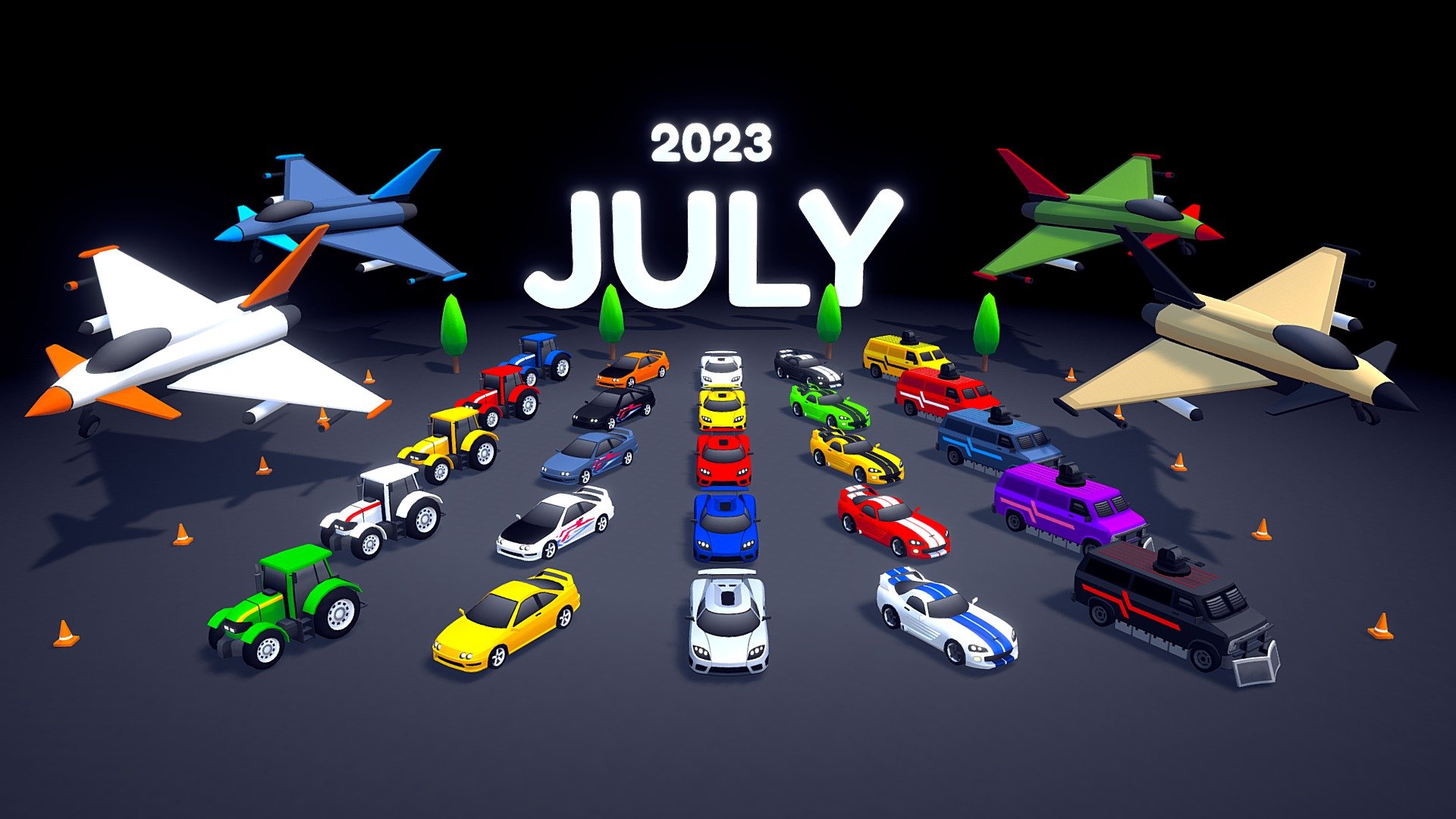 JULY 2023: Arcade Ultimate Pack - 3D model by Mena (@MenaStudios ...