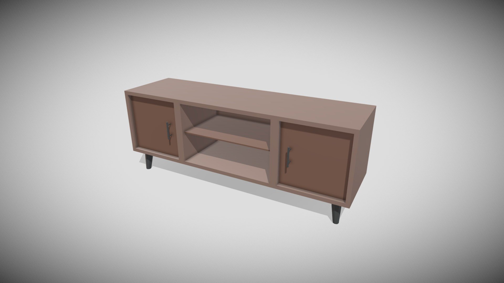 Low Poly TV Stand - Buy Royalty Free 3D model by AssetSource [2a06858 ...