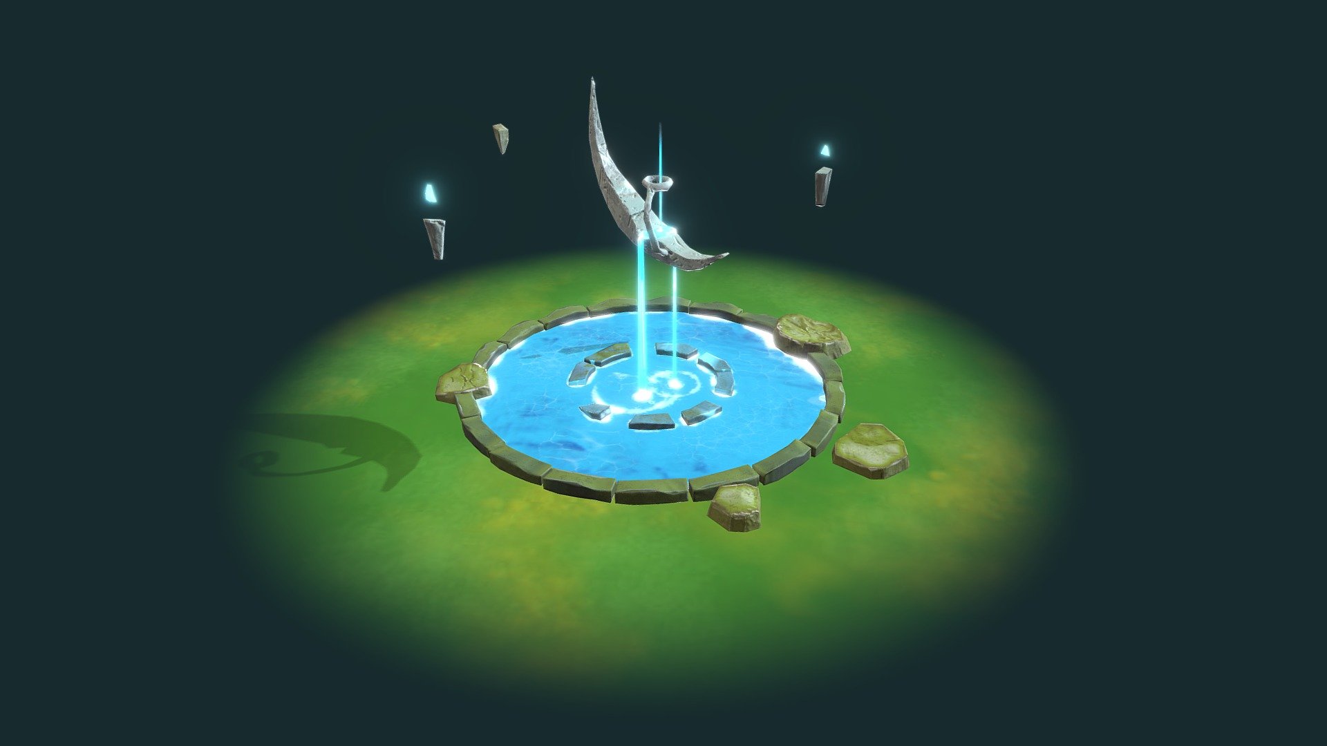 Magic Fountain - 3D model by dicreator [2a0879f] - Sketchfab
