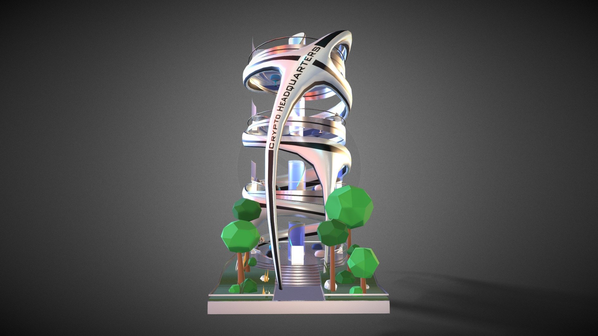 Metaverse Offices | Rental Spaces - 3D model by Low Poly Models ...