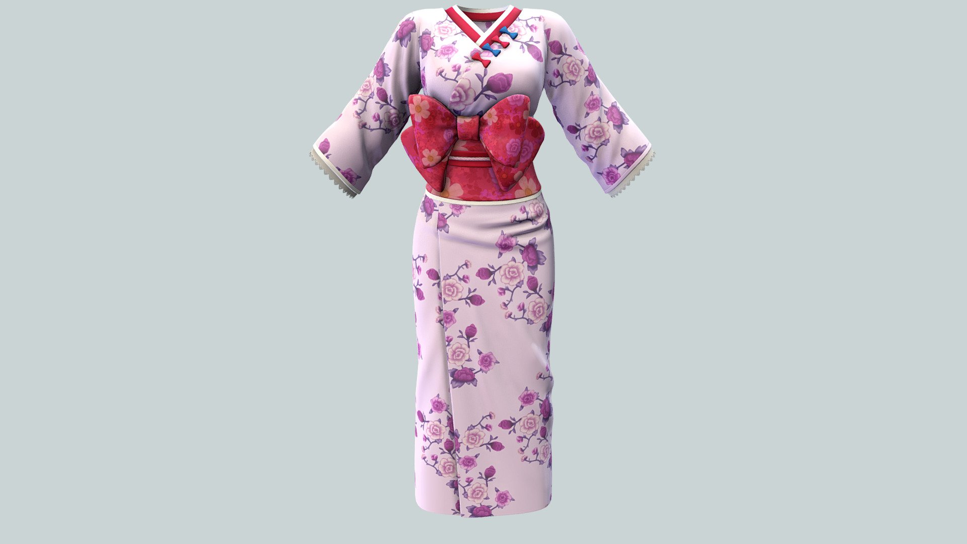 Female Geisha Kimono - Buy Royalty Free 3D model by 3dia [2a09395 ...