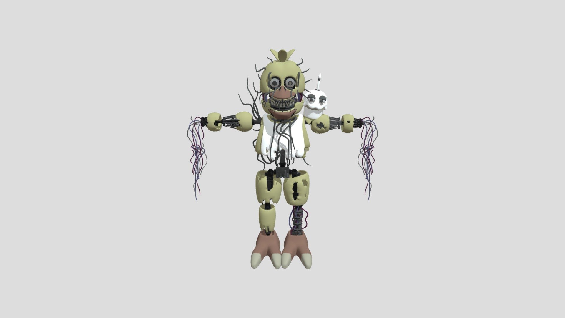 Creepy chica by bunzai - Download Free 3D model by NachiG [2a0b899 ...