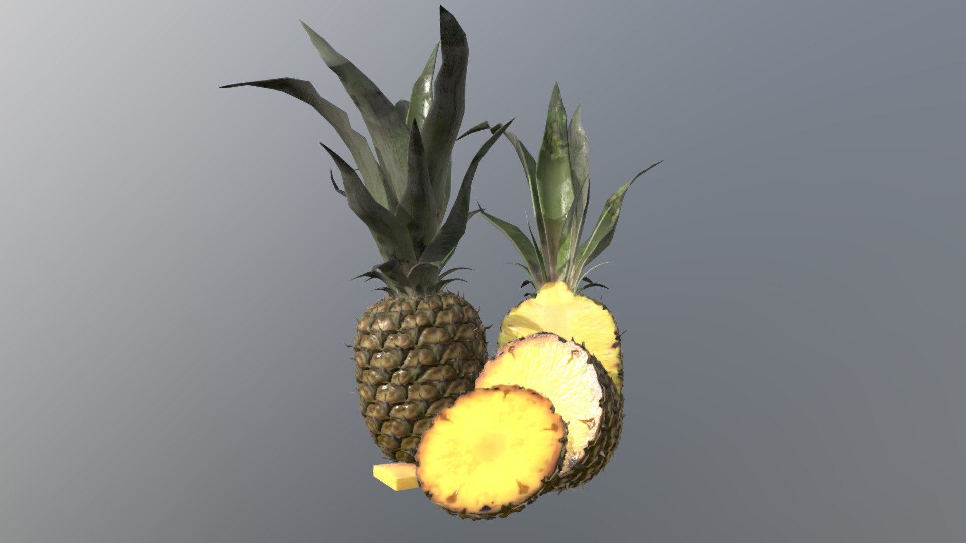 Pineapple - 3D model by reightar [2a0b8ee] - Sketchfab