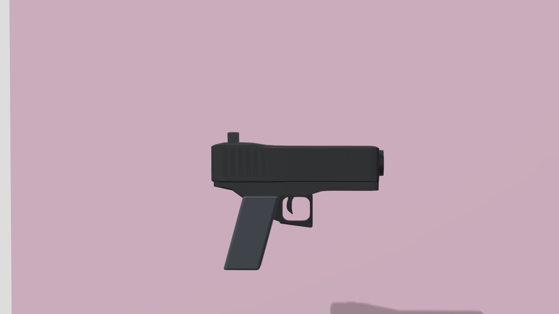Pistol in Blender - 3D model by ArtiRen [2a0c086] - Sketchfab