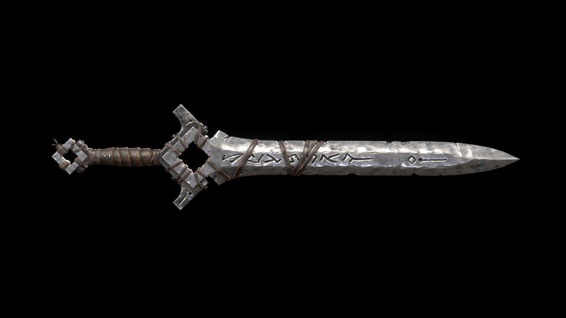 old_rune_sword_OBJ - 3D model by abuvalove [2a0c698] - Sketchfab