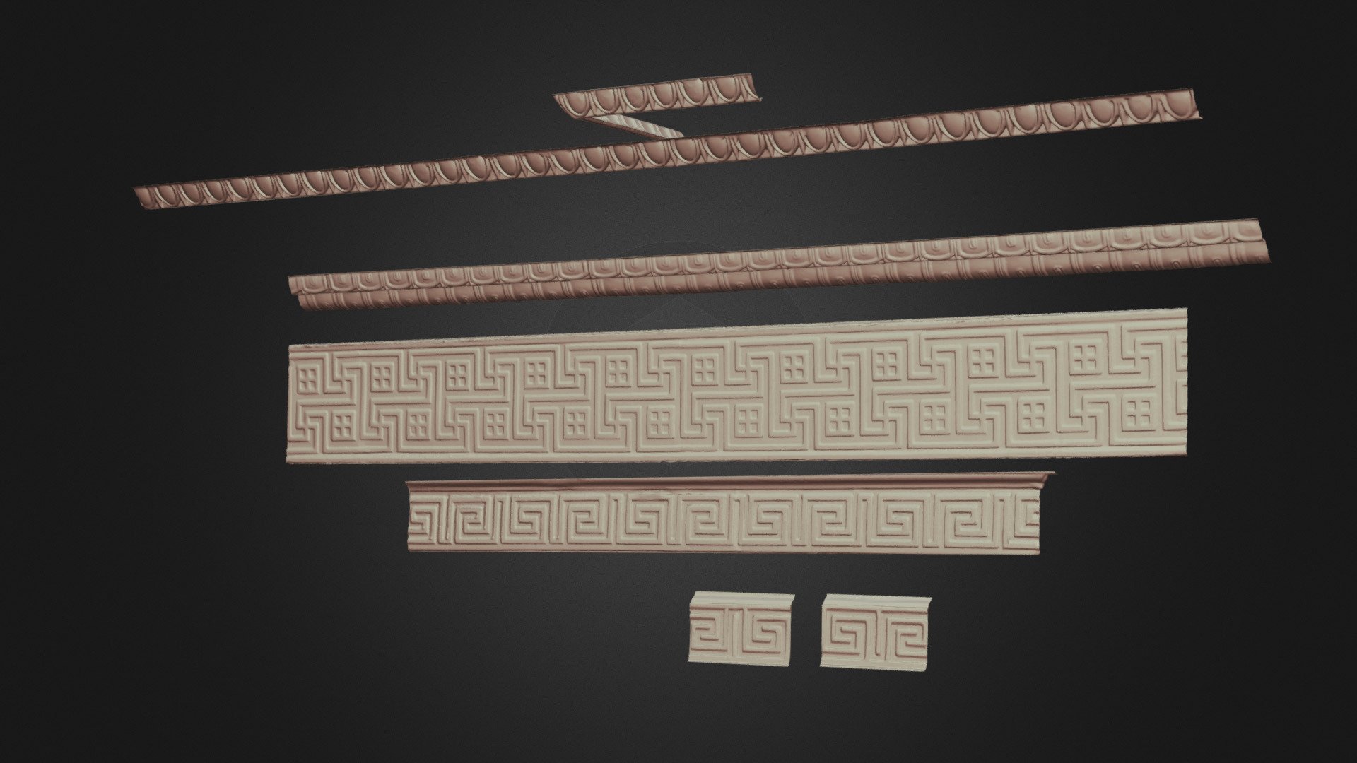 PATEE LIBRARY MOLDING 2 - Buy Royalty Free 3D model by lestersculpt ...