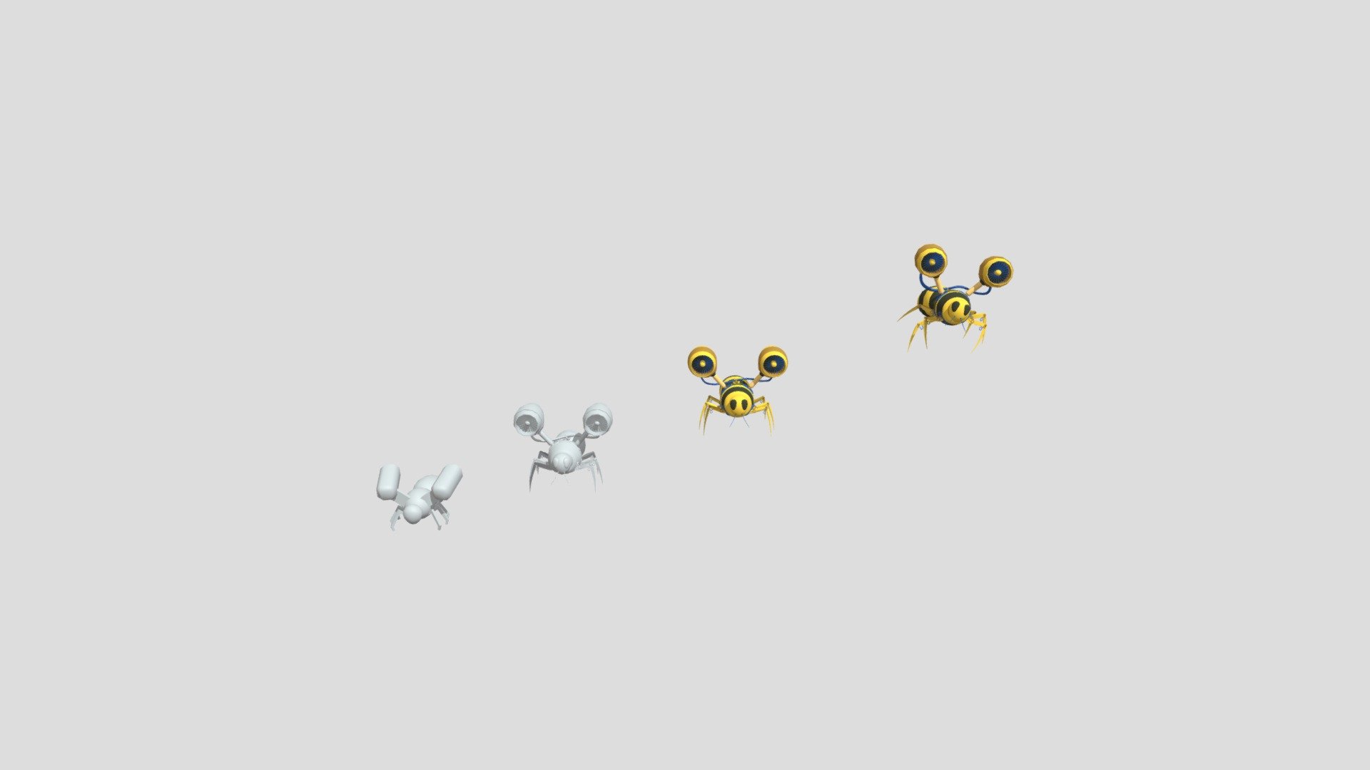 Bee - Download Free 3D model by RichArt (@RichArtCG) [2a0e291] - Sketchfab