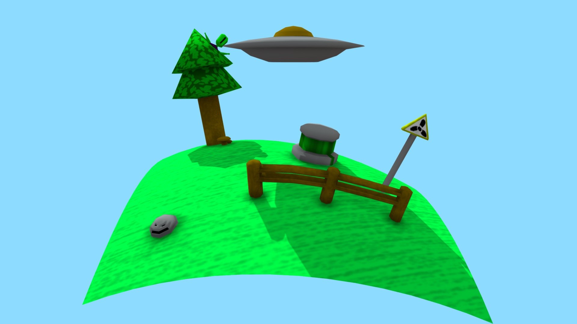 ALien falls and dies. - 3D model by samrottiers2003 [2a0e916] - Sketchfab