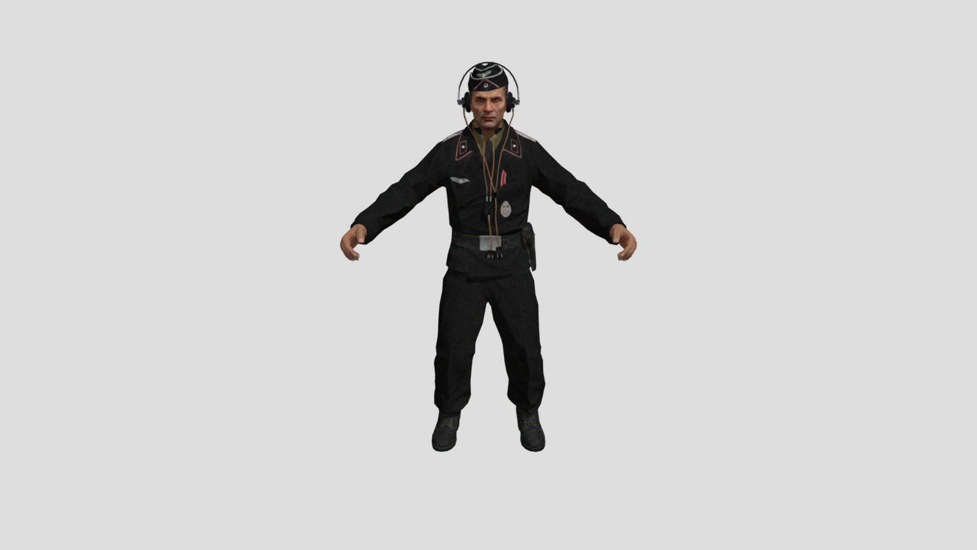 GR Summer 1943 Gunner Officer (War Thunder Crew) - Download Free 3D ...