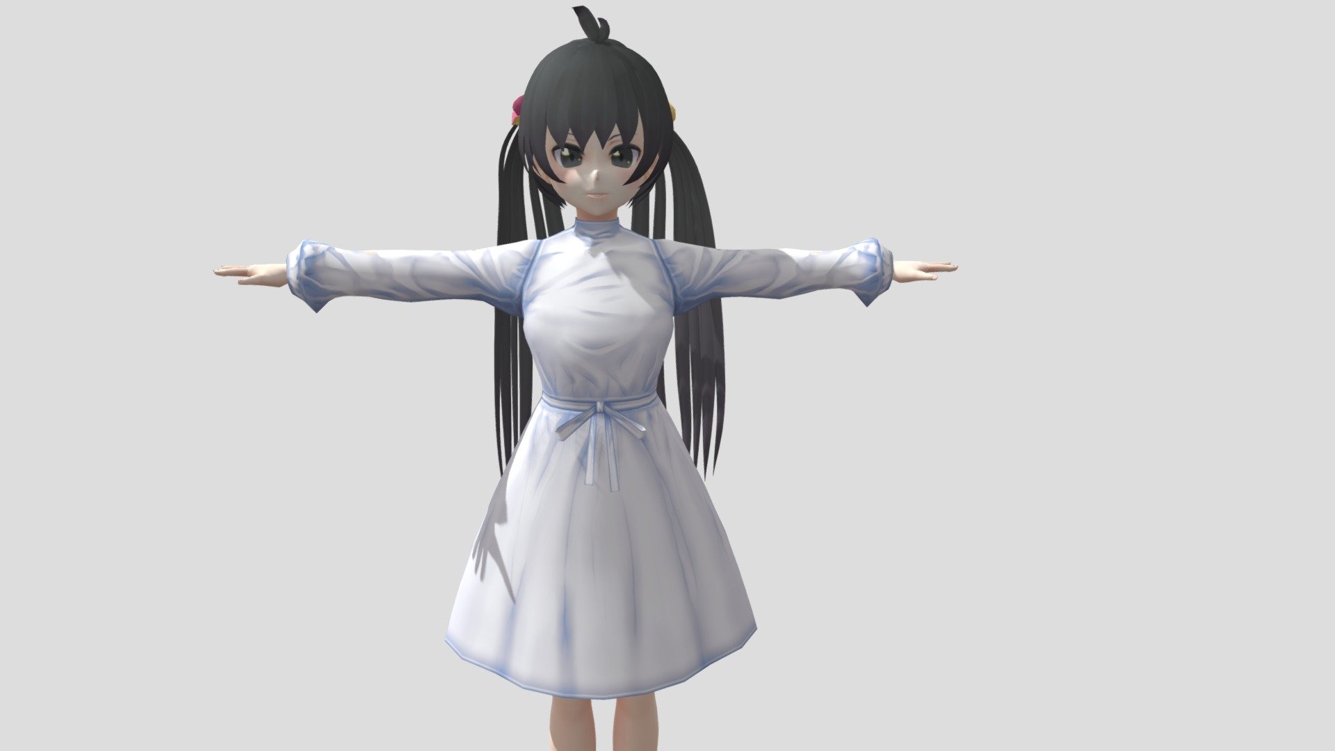 【Anime Character】Nomi (Two Type/Unity 3D) - Buy Royalty Free 3D model ...